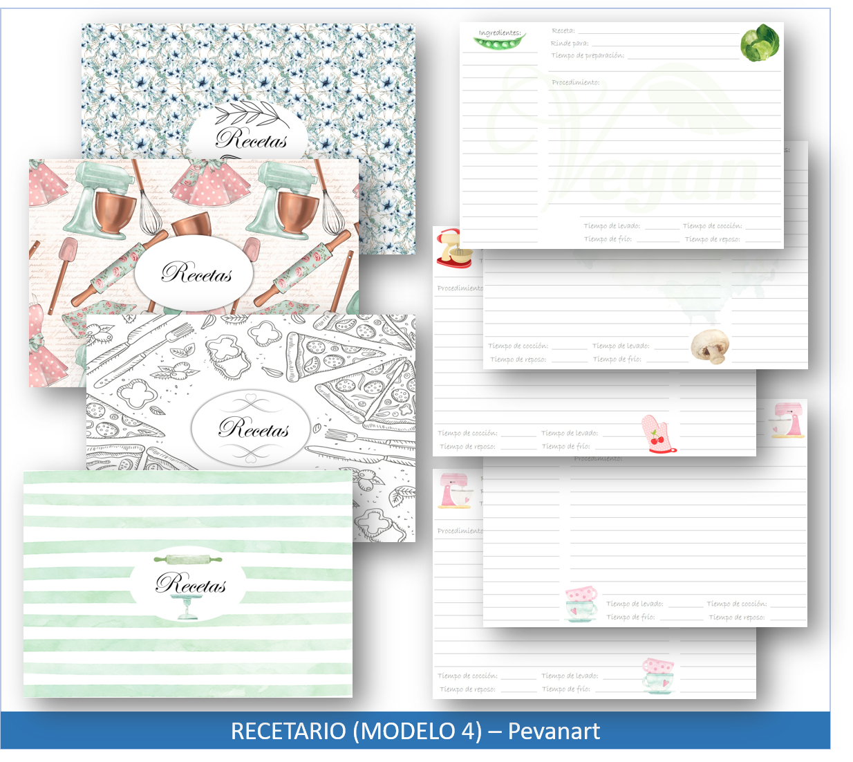 Recetario Versión Horizontal (Modelo 4)