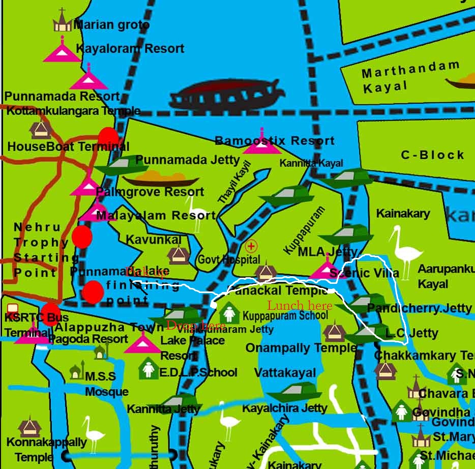 Kerala Kayaking: village canoe tour alleppey