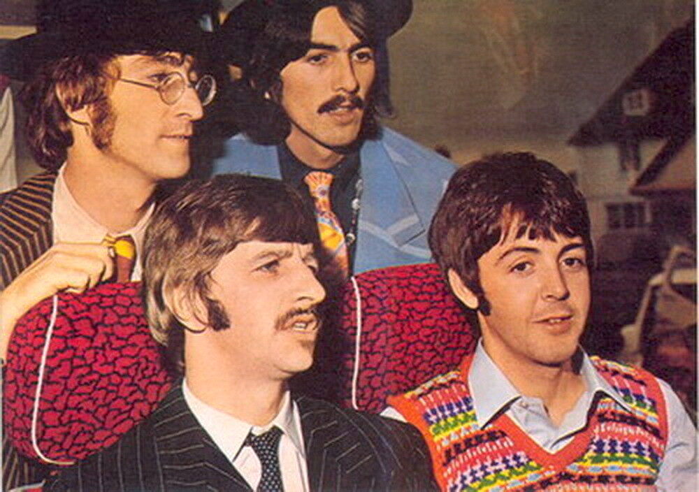 Vintage Beatles postcard