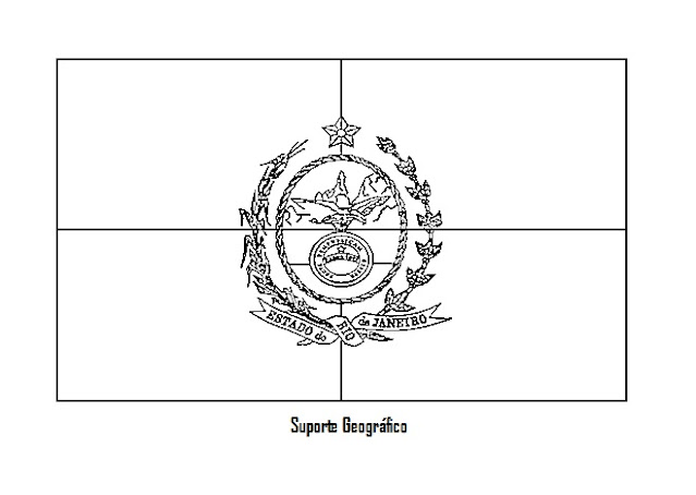 Suporte Geográfico Bandeiras Para Colorir