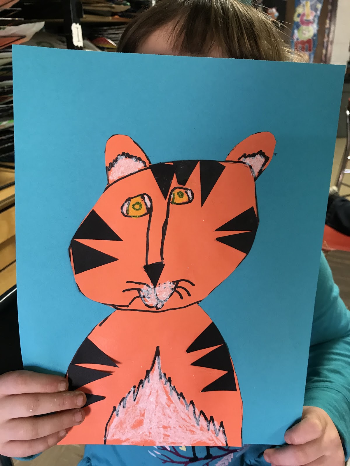 Elements of the Art Room: Kindergarten Tiger Collage