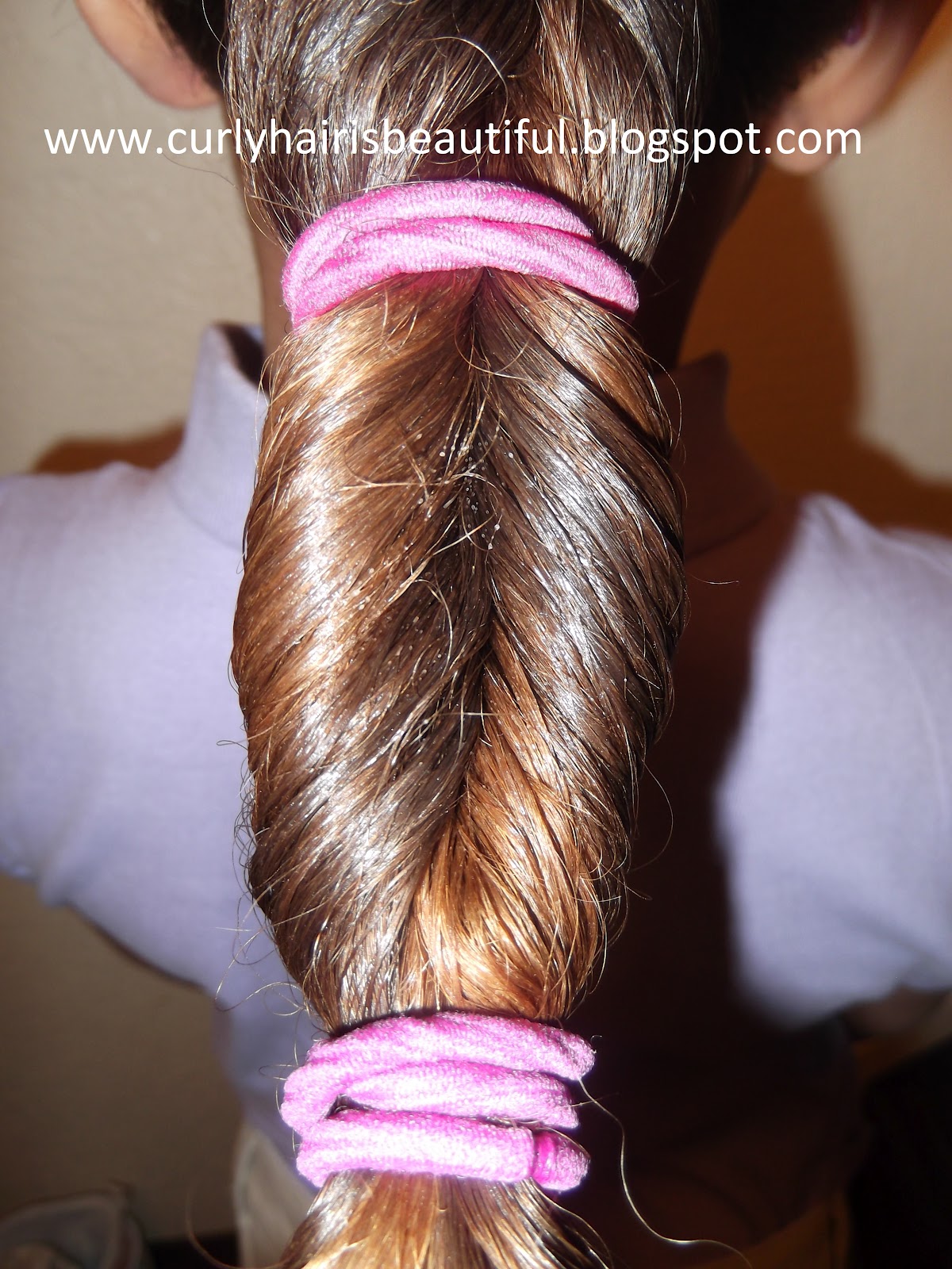 Curly Hair Is Beautiful!: Twisted Banded Ponytail