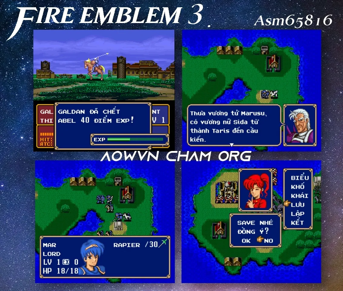 [SNES] Fire Emblem 3 & 4 Việt Hoá 99% | Game Android PC JAVA giả lập ...