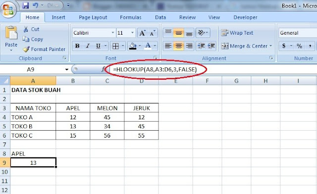 Cara Menggunakan Hlookup Pada Excel Tutorial Lengkap Penggunaan Rumus