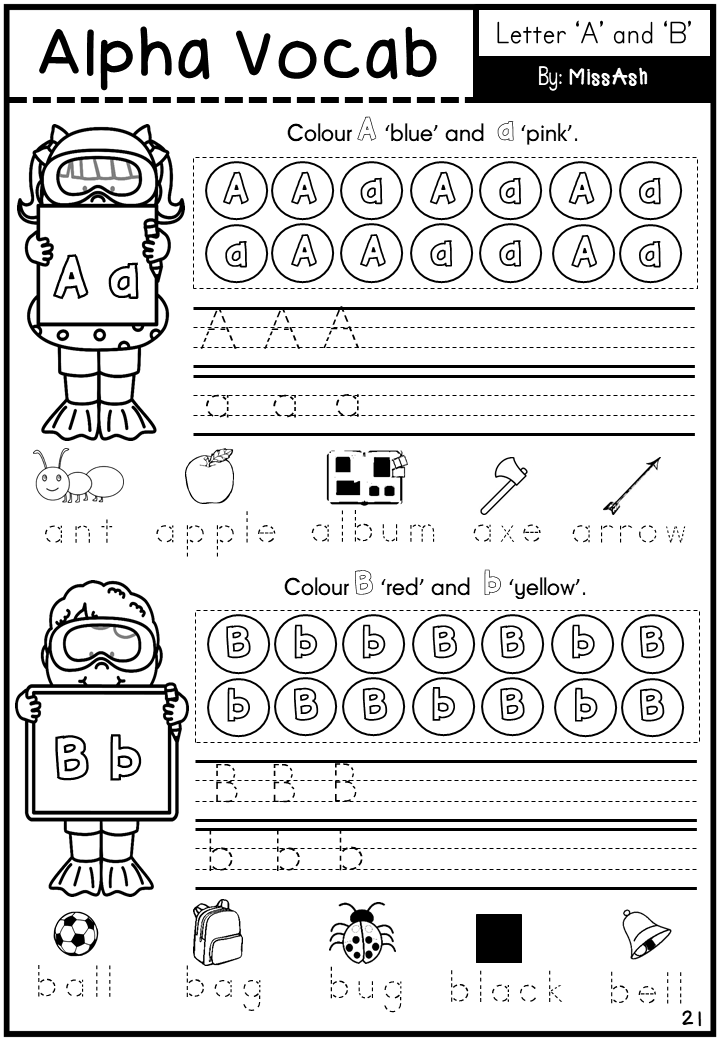 ASH THE TEACHER: ALPHA VOCAB MODULE