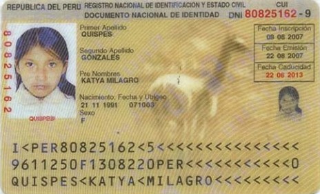 Historia de los DNI que se usaron en el Perú. ~ Es mi Perú