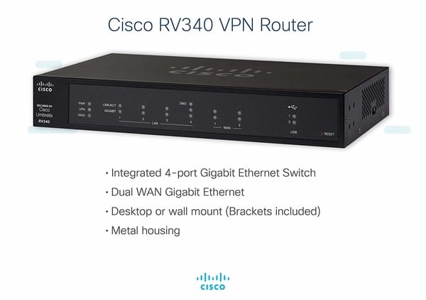 Review Cisco Systems RV340 VPN Router with 4 Ports