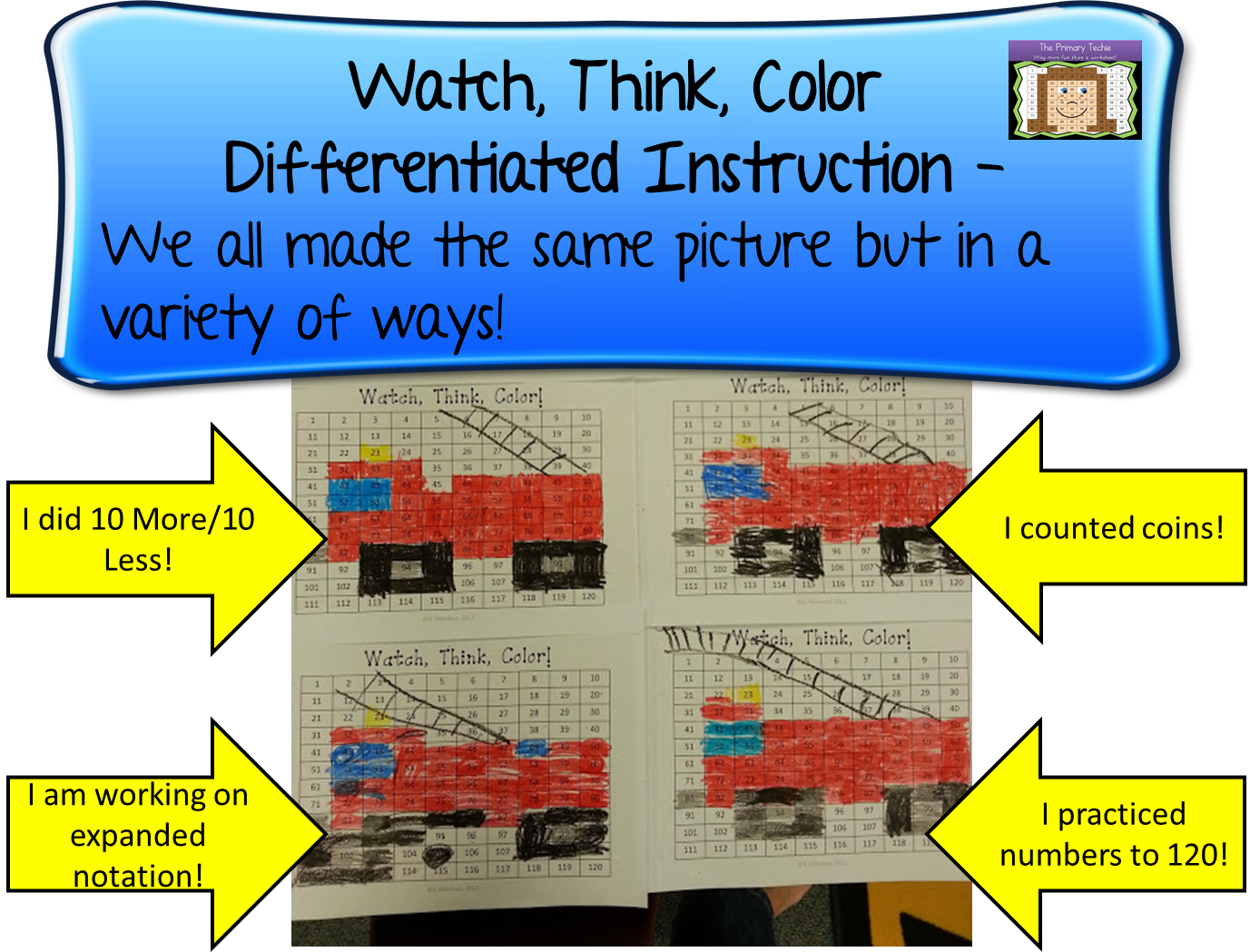 Differentiating Instruction with Watch, Think, Color games | The ...