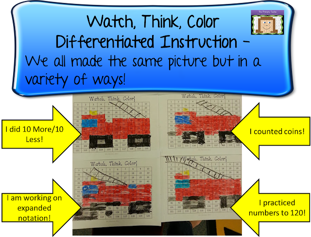 Differentiating Instruction with Watch, Think, Color games | The ...