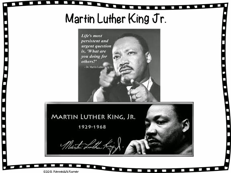 Kennedy's Korner: Martin Luther King Jr. FREEBIE