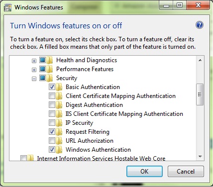 How to enable windows authentication of IIS 7 + in Windows 7 or Vista ...