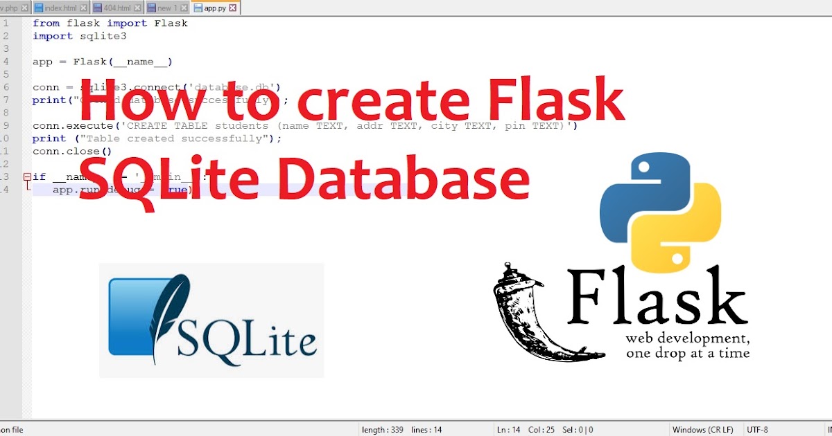How To Create Flask Sqlite Database Tutorial101 5455