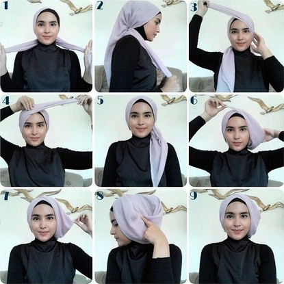 Gaya Hijab Modern Turban Casual Terbaru 2015