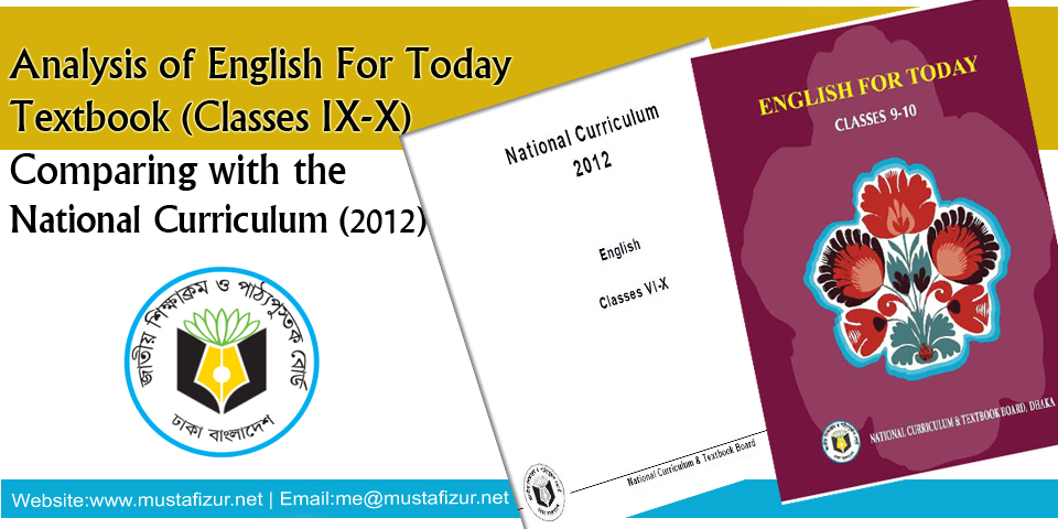 Analysis of English for Today Textbook (Classes 9-10) Comparing with ...