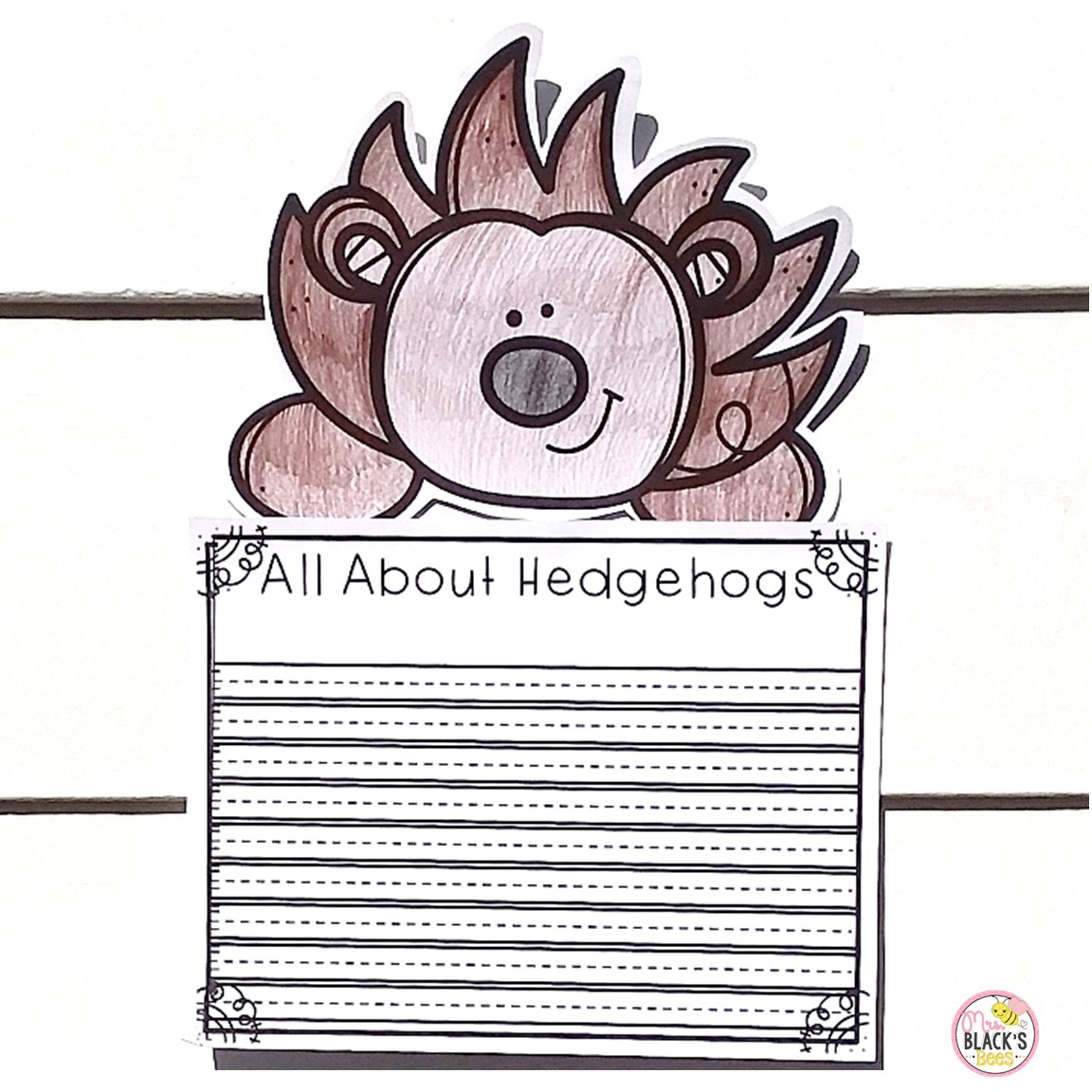 I Think You're Sharp Hedgehog Bulletin Board Activities | Mrs. Black's Bees