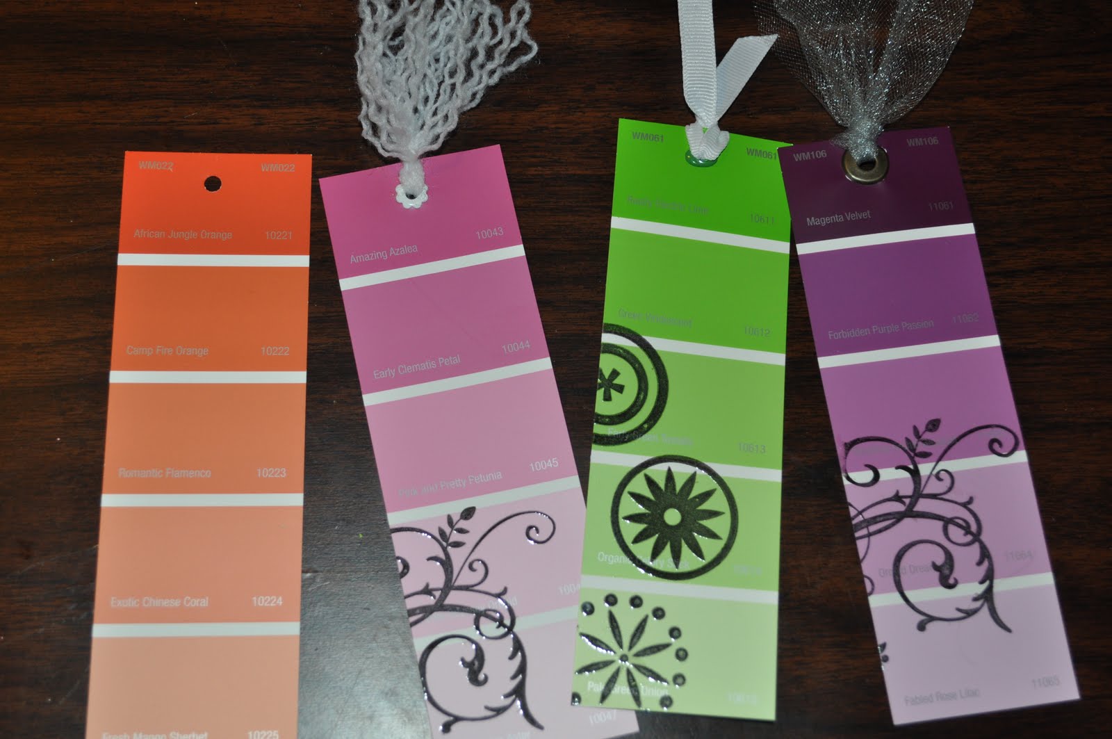 .: Paint Swatch Bookmarks