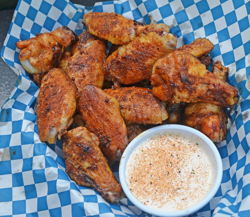 Holy Voodoo Chicken Wings on the Big Green Egg