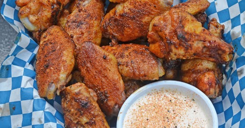 Holy Voodoo Chicken Wings on the Big Green Egg