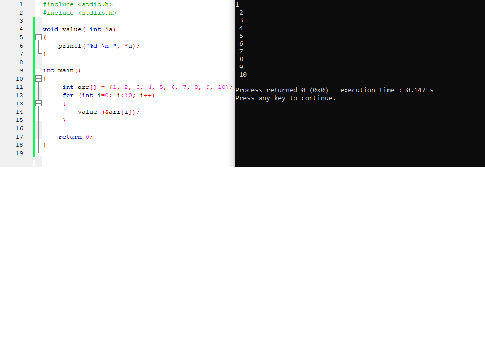 Array to Function in C Program #DOTC_Mdb