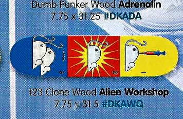 90's Skateboard Nostalgia: 1995 Alien Workshop 'Clone' Skateboard Deck