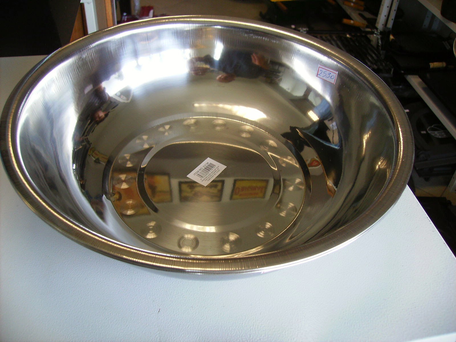 Churrasqueiras em Curitiba: BACIA REDONDA MEDIA INOX 31CMX8CM