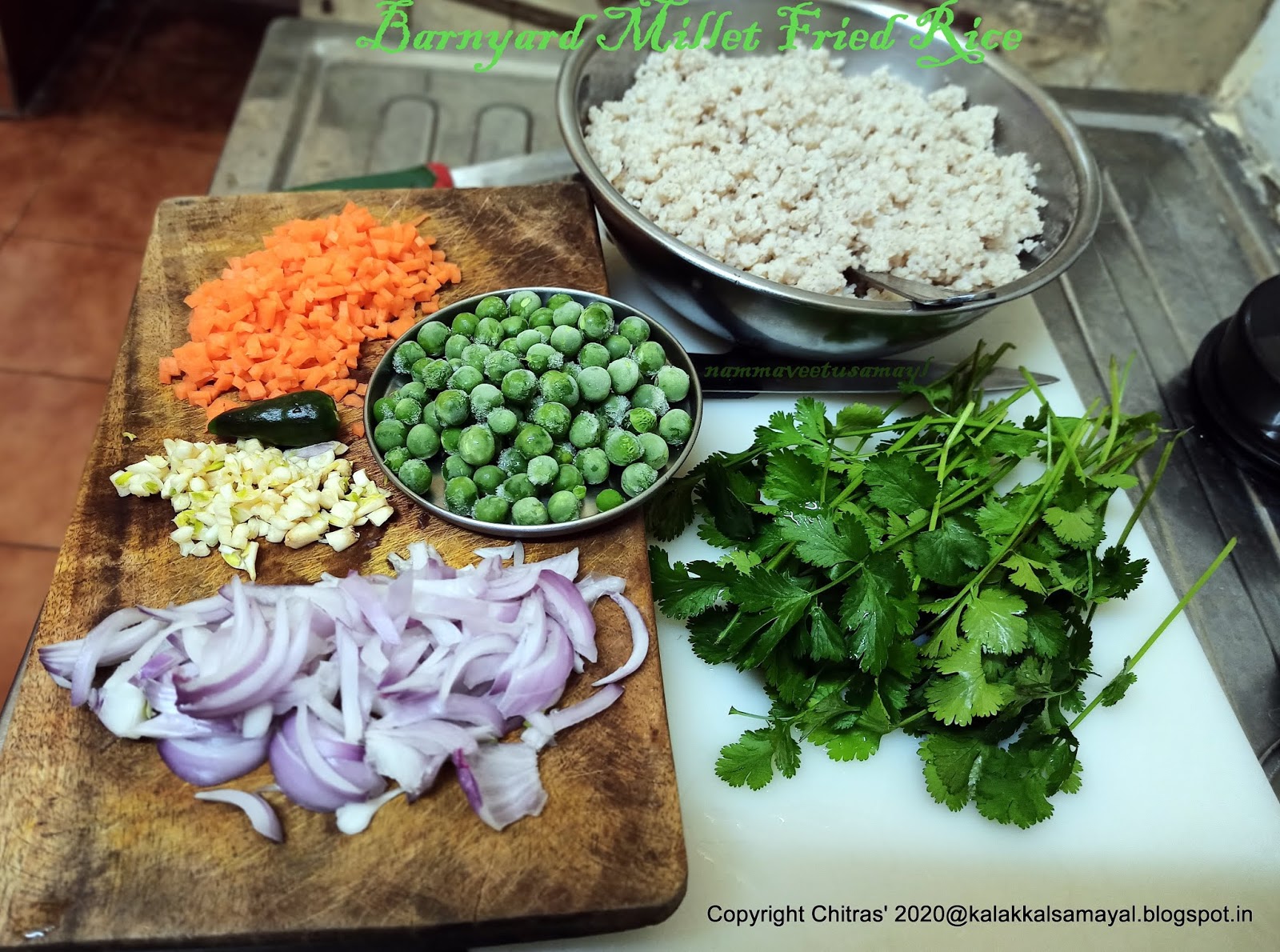 kalakkalsamayal: Barnyard-Millet-Fried-Rice