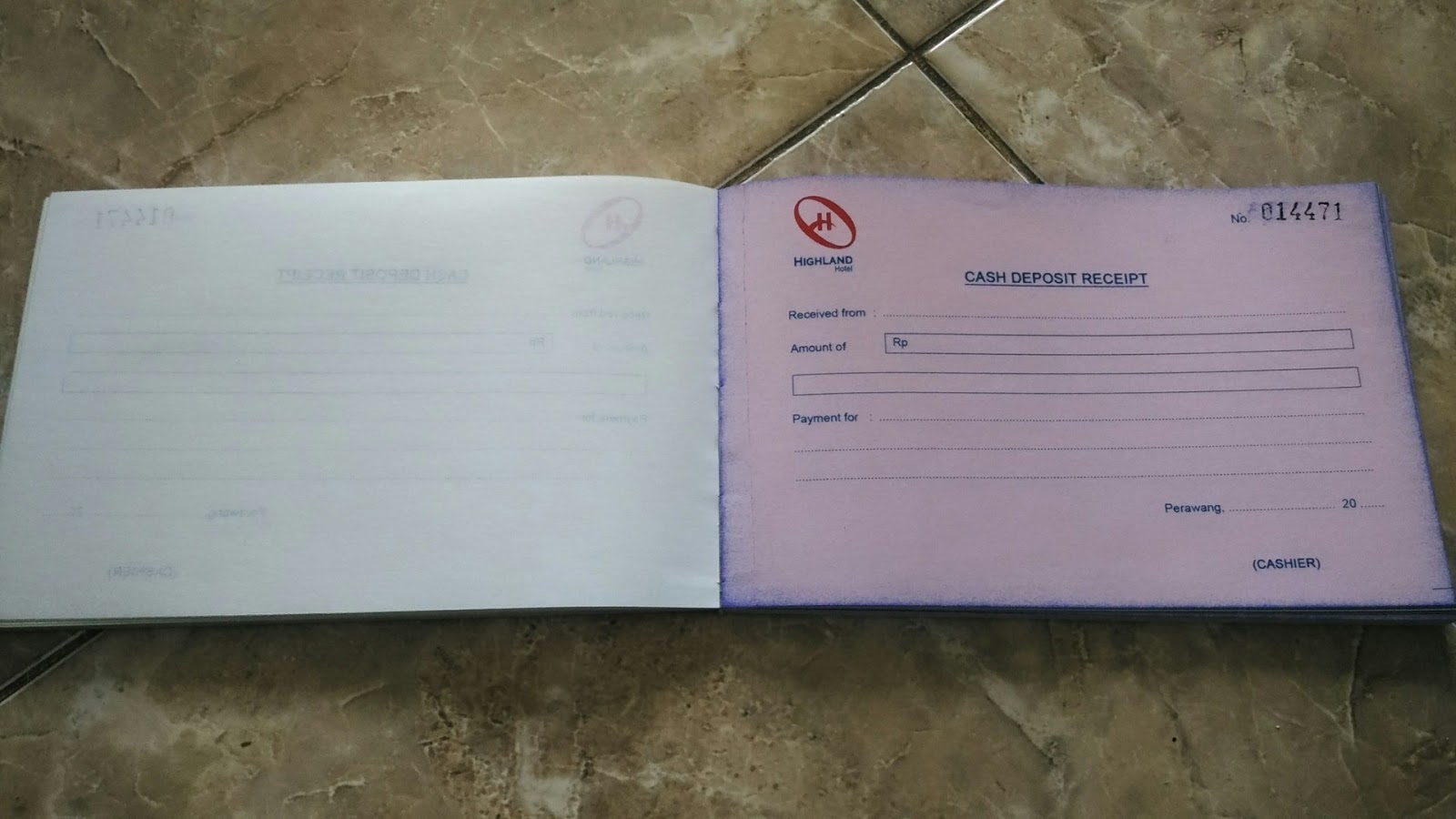 Surat Tanda Terima Setoran ~ Print Corner