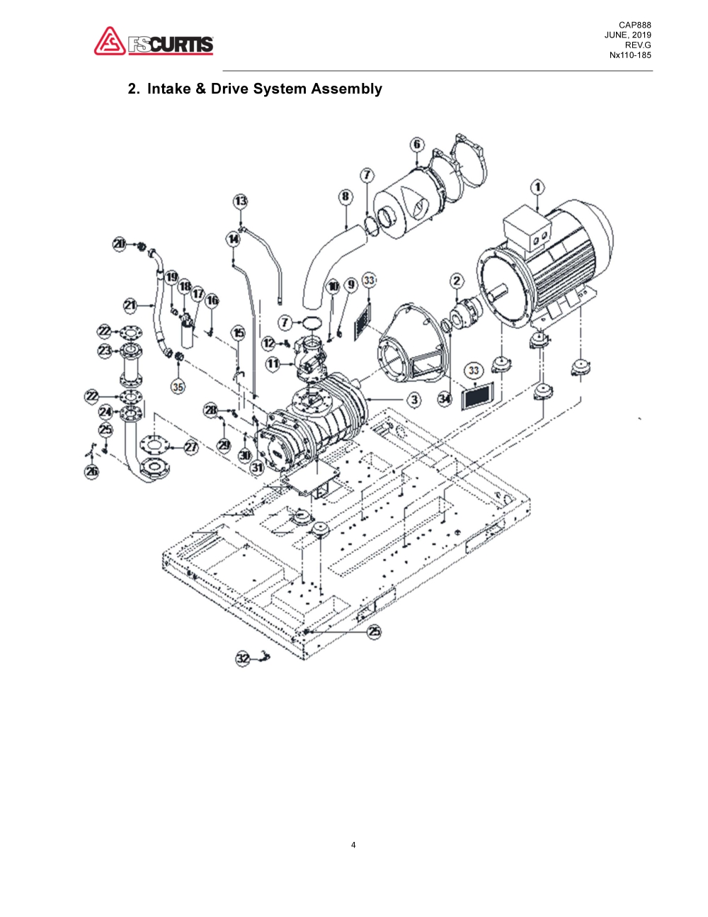 CHAMPION COMPRESSOR PARTS: 150 HORSEPOWER ROTARY SCREW, 200 HORSEPOWER ...