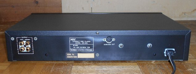 ハマーン・カーンのAxcis 日記帳: NEC COMPACT DISC PLAYER CD-600 (1986年製)