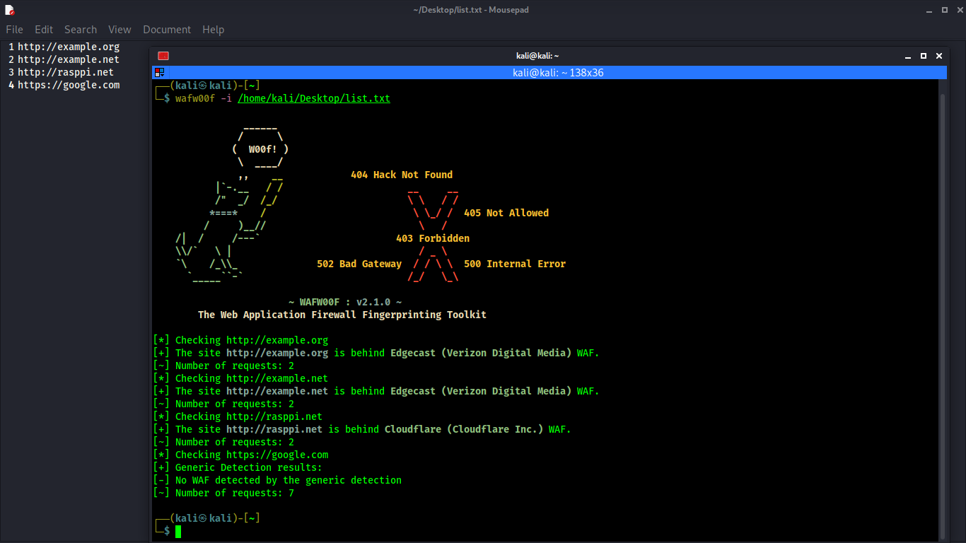 WafW00f: prueba del firewall de la aplicación web - MuyLinux
