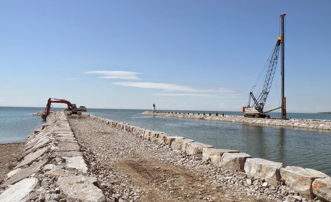 Fairport Yacht Club: New harbor entrance, new big-boat dock