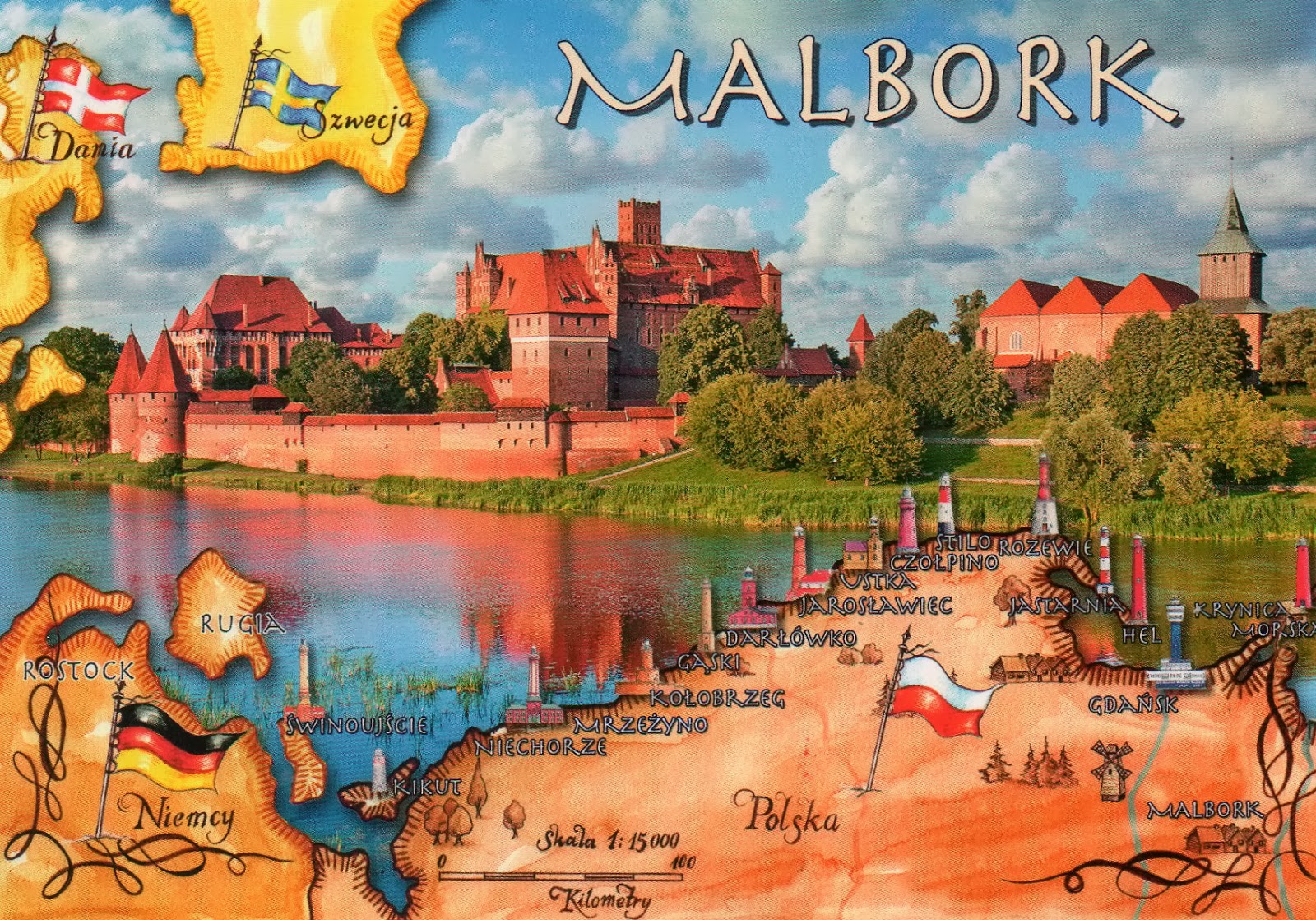 OUR WORLD ON SMALL POSTCARDS: #36- Malbork, Poland (bought me for a ...