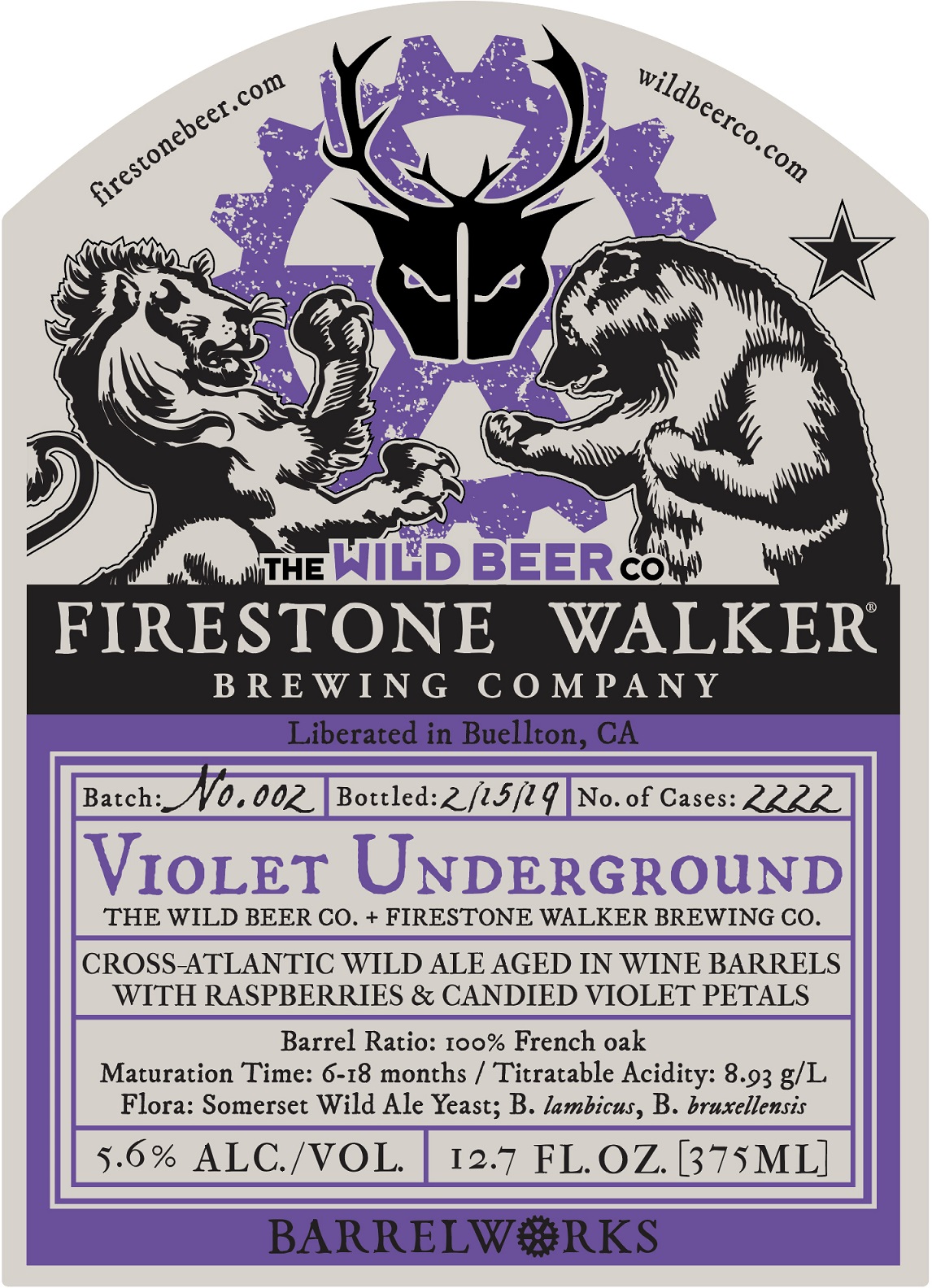 The Wine and Cheese Place: Firestone Walker / The Wild Beer Co. Violet ...