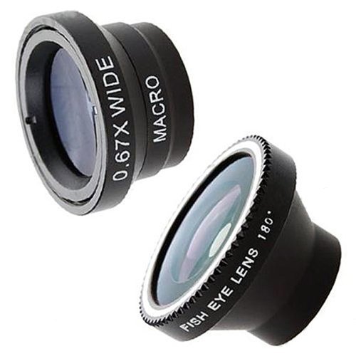 Patuoxun Camera Lens Kit for iPhone 4G 4S iPad Mobile Phones (Fish Eye ...