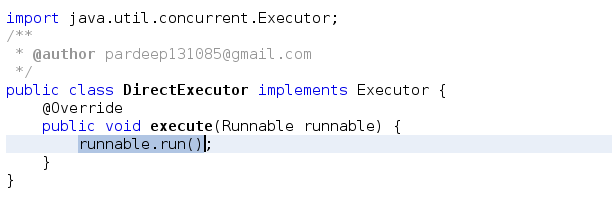 Executorservice Example