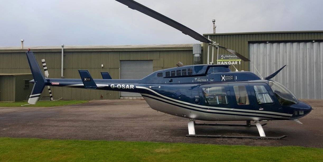 Thruxton Helicopters: G-OSAR emerges