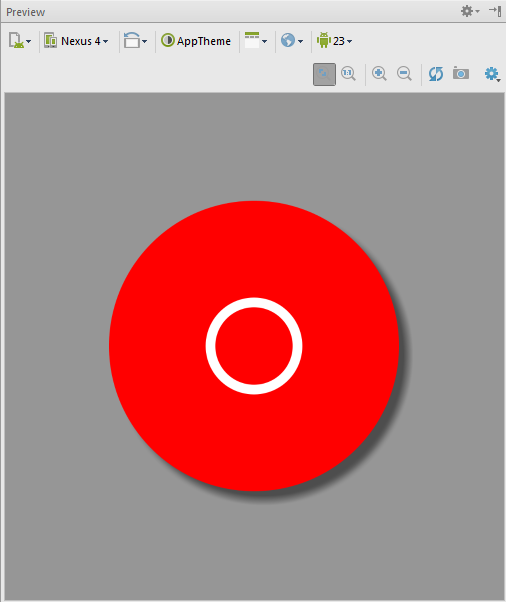 Droidsolution Creating Circle Inside Circle Shape In Android Using Xml