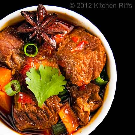 Kitchen Riffs: Red-Braised Beef with Sweet Potatoes