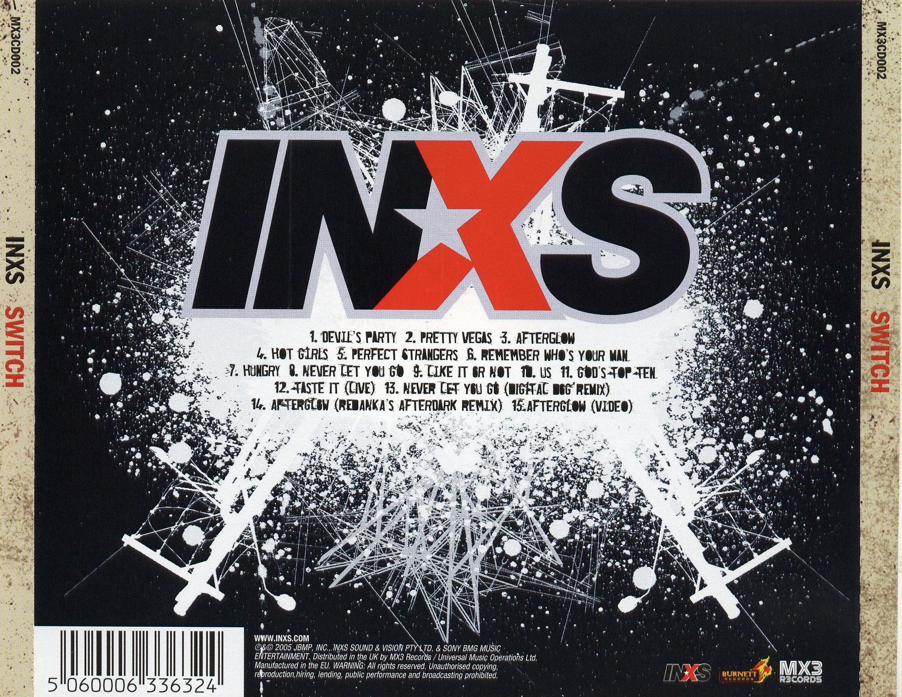 Classic Rock Covers Database: INXS