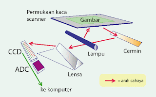 Melakukan proses scan gambar/ilustrasi/teks dengan alat scanner