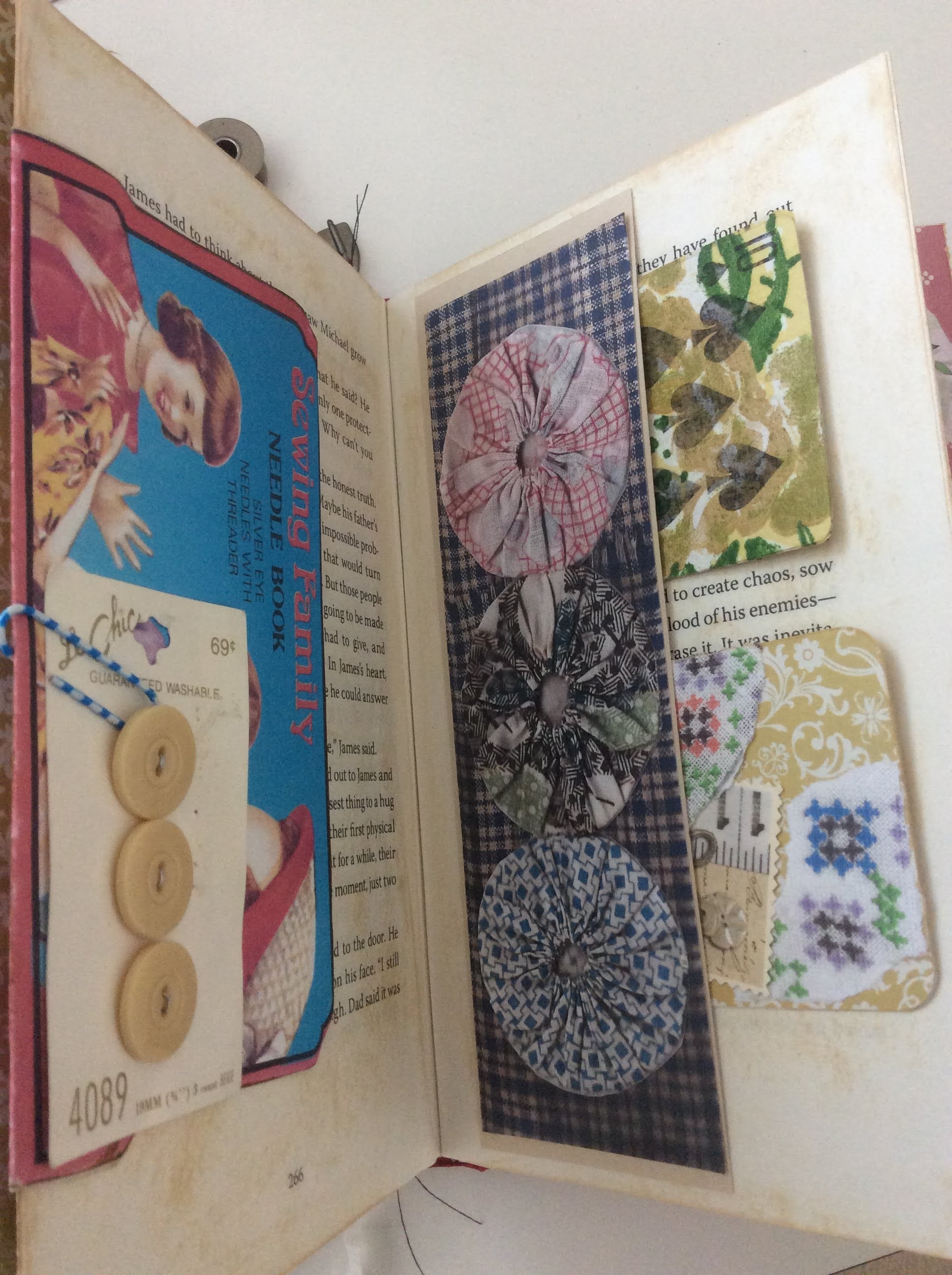 Fresh Vintage by Lisa S: Sharing a Sewing Themed Altered Book