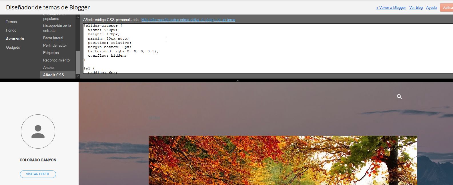 Añadir un slider a mi blog de Blogger | Aplicaciones de Libre Uso