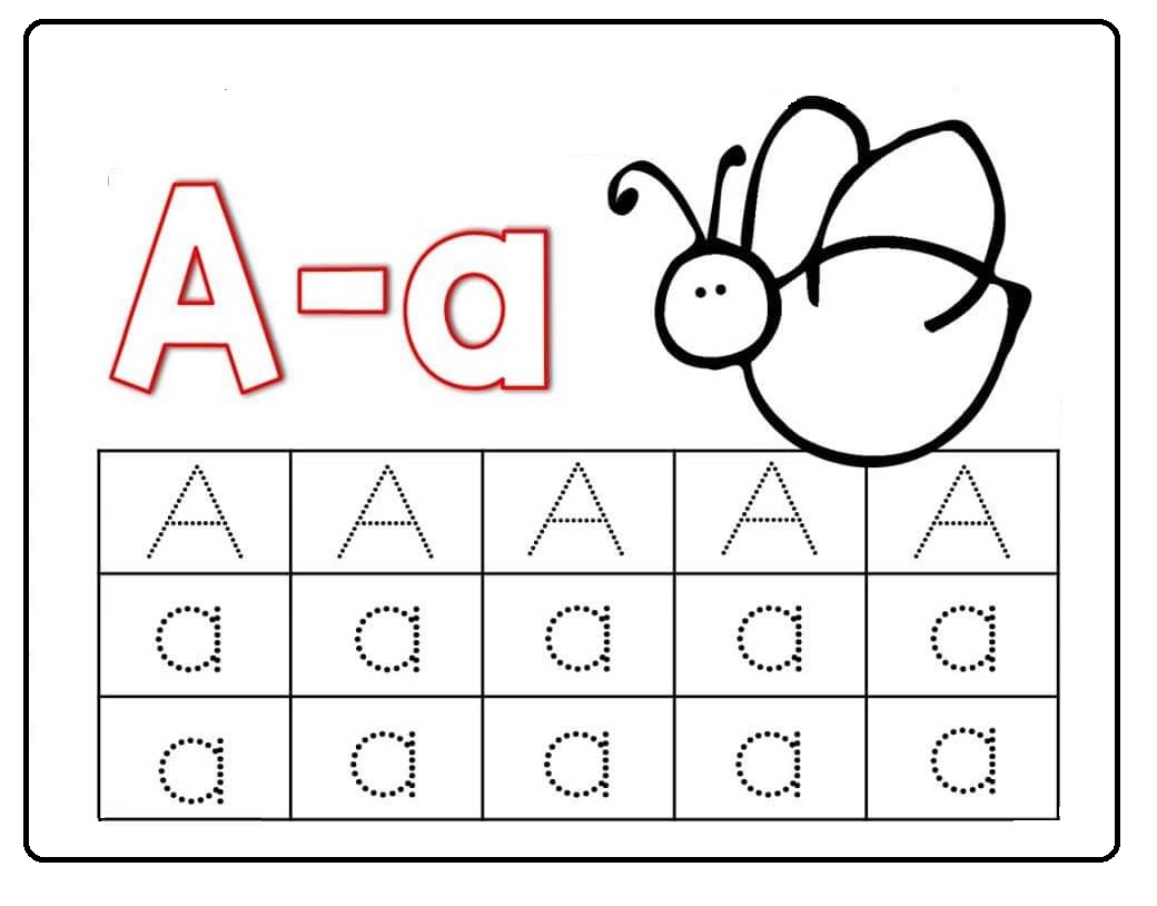 Tareitas: TRAZA LA LETRA A