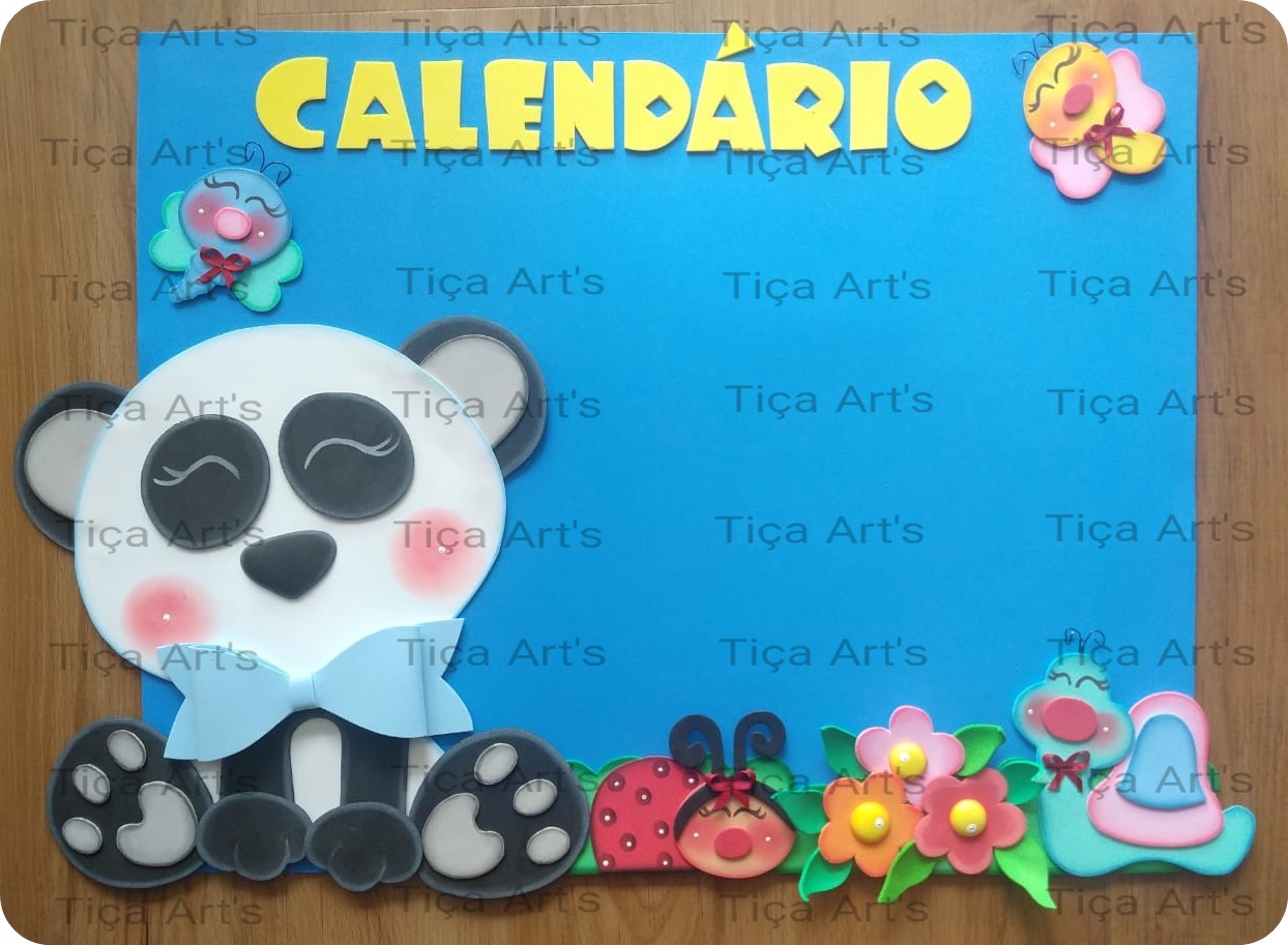 Tiça Art's: DECORAÇÃO SALA DE AULA: PANDA