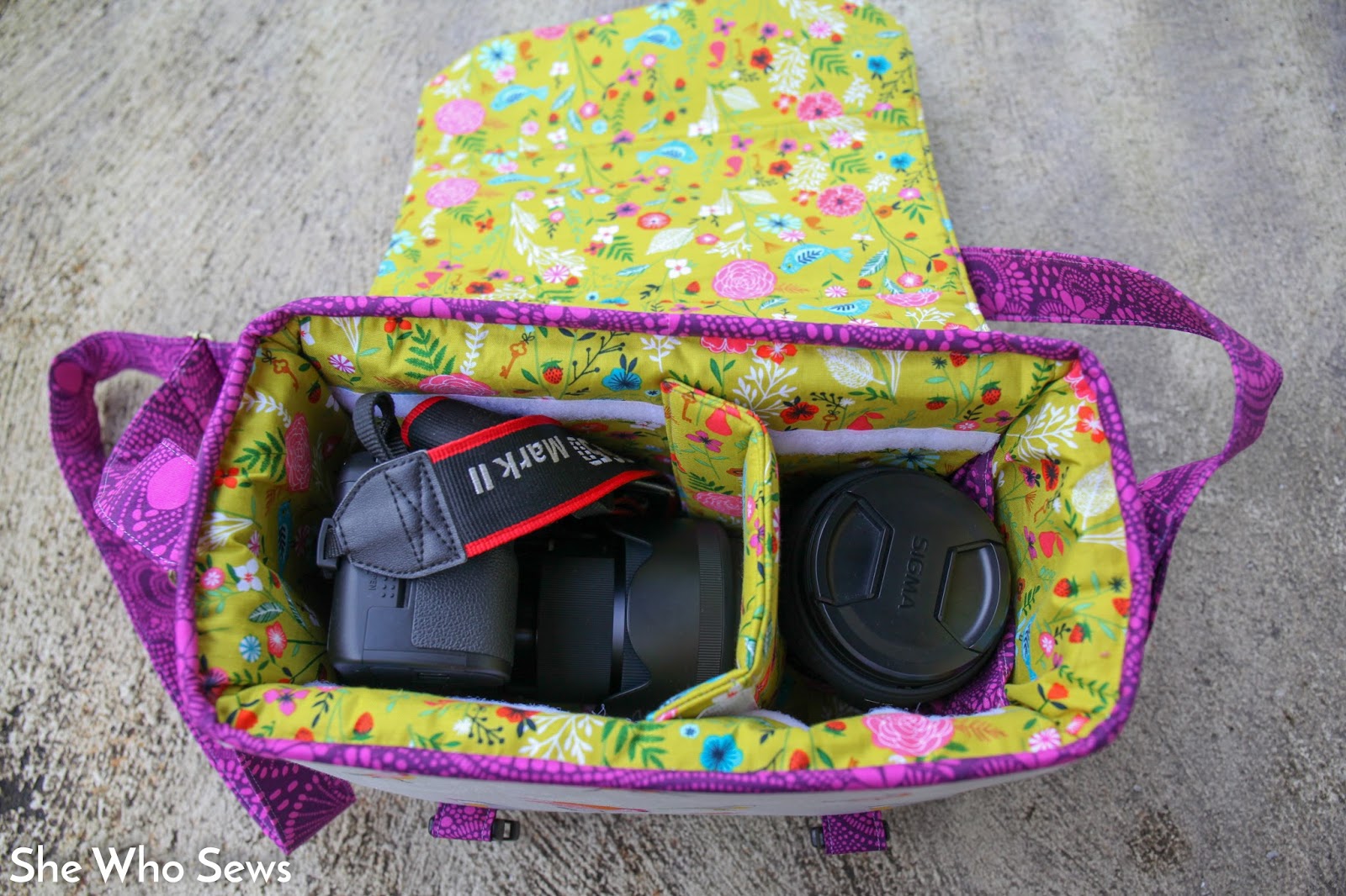 A new camera bag - The Ansel pattern by Sew Sweetness - She Who Sews