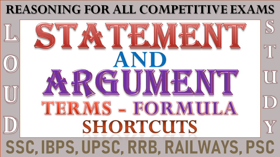 Statement and Argument Reasoning Study Materials