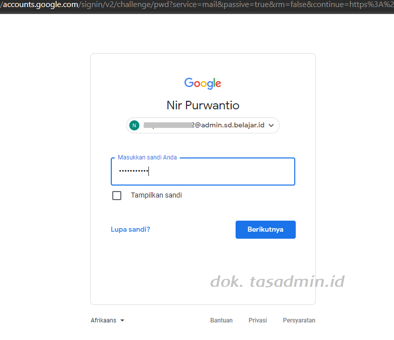 Cara Mendapatkan Akun belajar.id - tasADMIN
