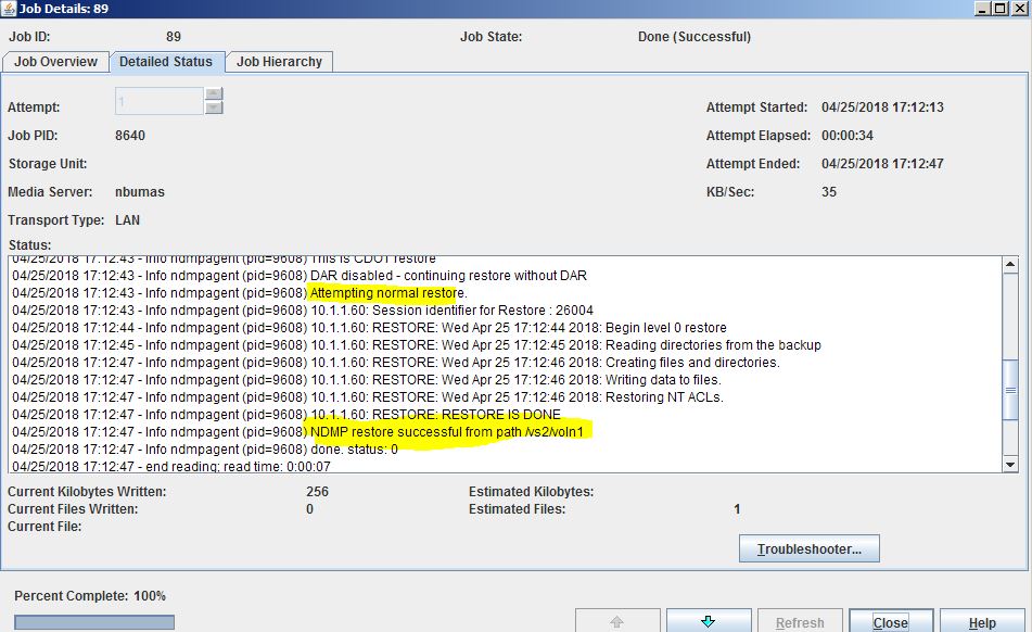 Remote Infrastructure Management: NetBackup NDMP Backup Configuration