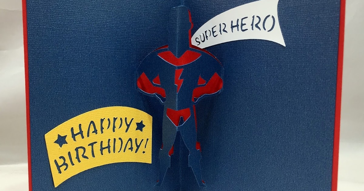 Golden Goddess Designs: Super Hero Birthday Card