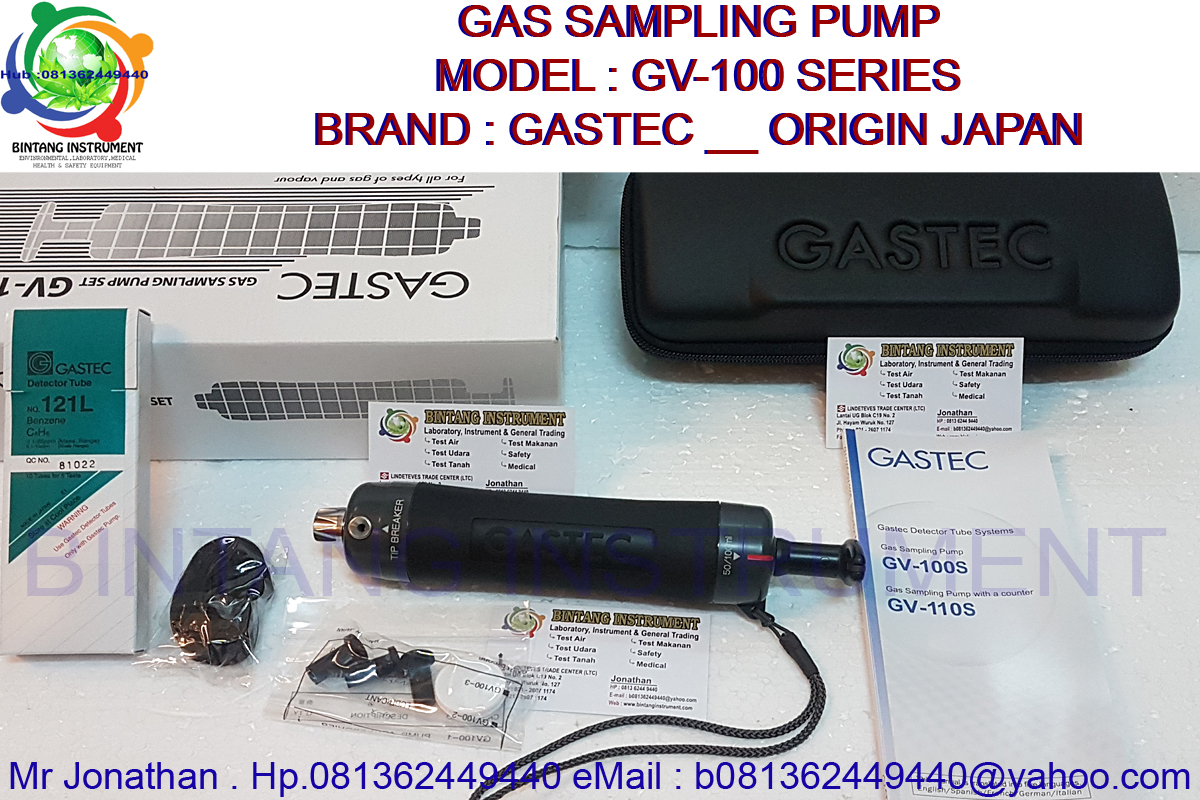 .: 081362449440 Jual GAS SAMPLING PUMP SET GV-100S Gastec , gas ...